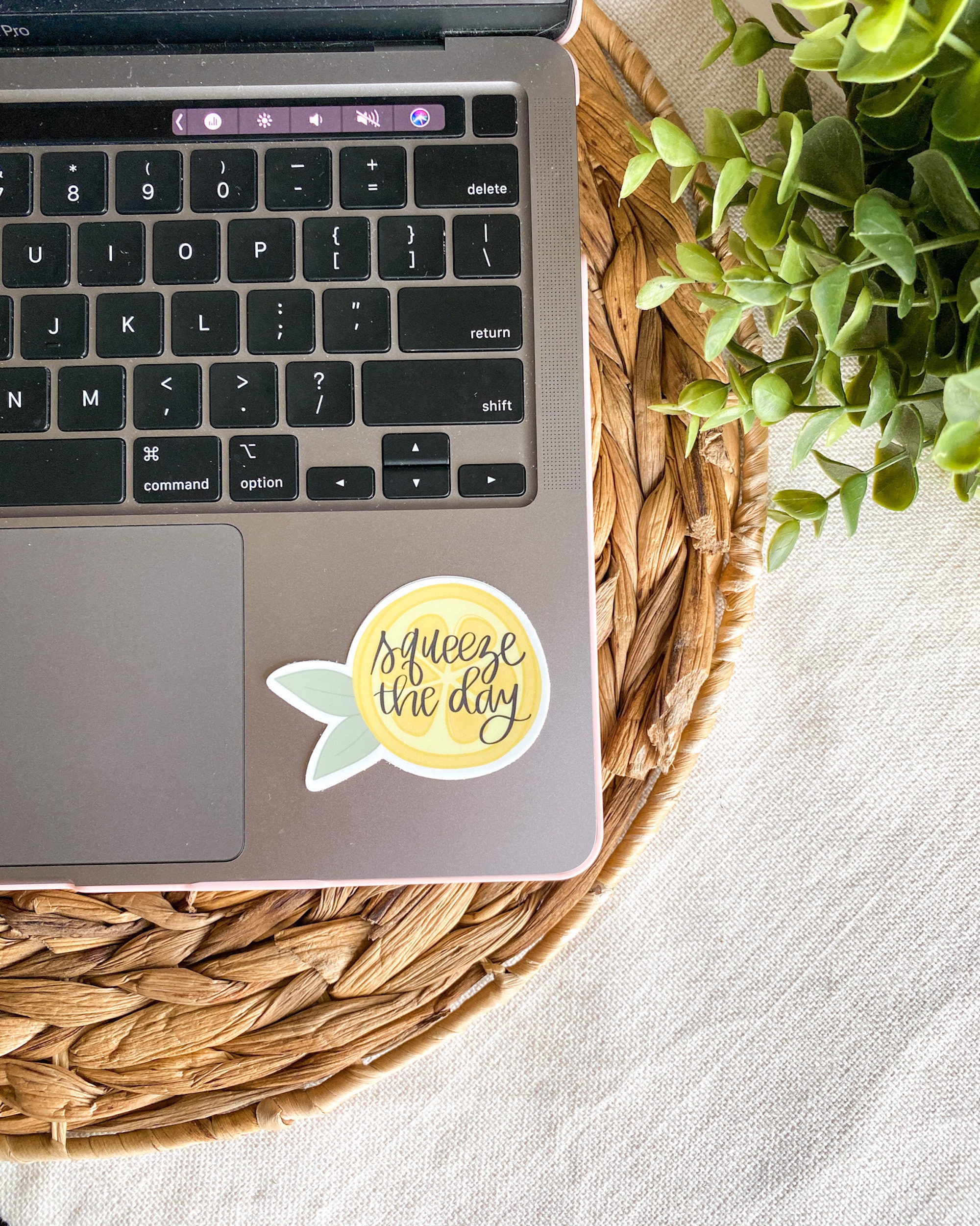 Squeeze the Day Lemon Sticker Vinyl Waterproof Sticker - Etsy