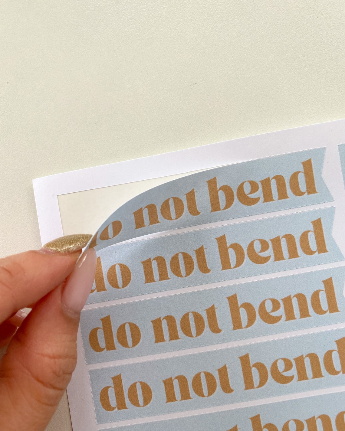 Do Not Bend Packaging Stickers Small Business Packaging | Etsy
