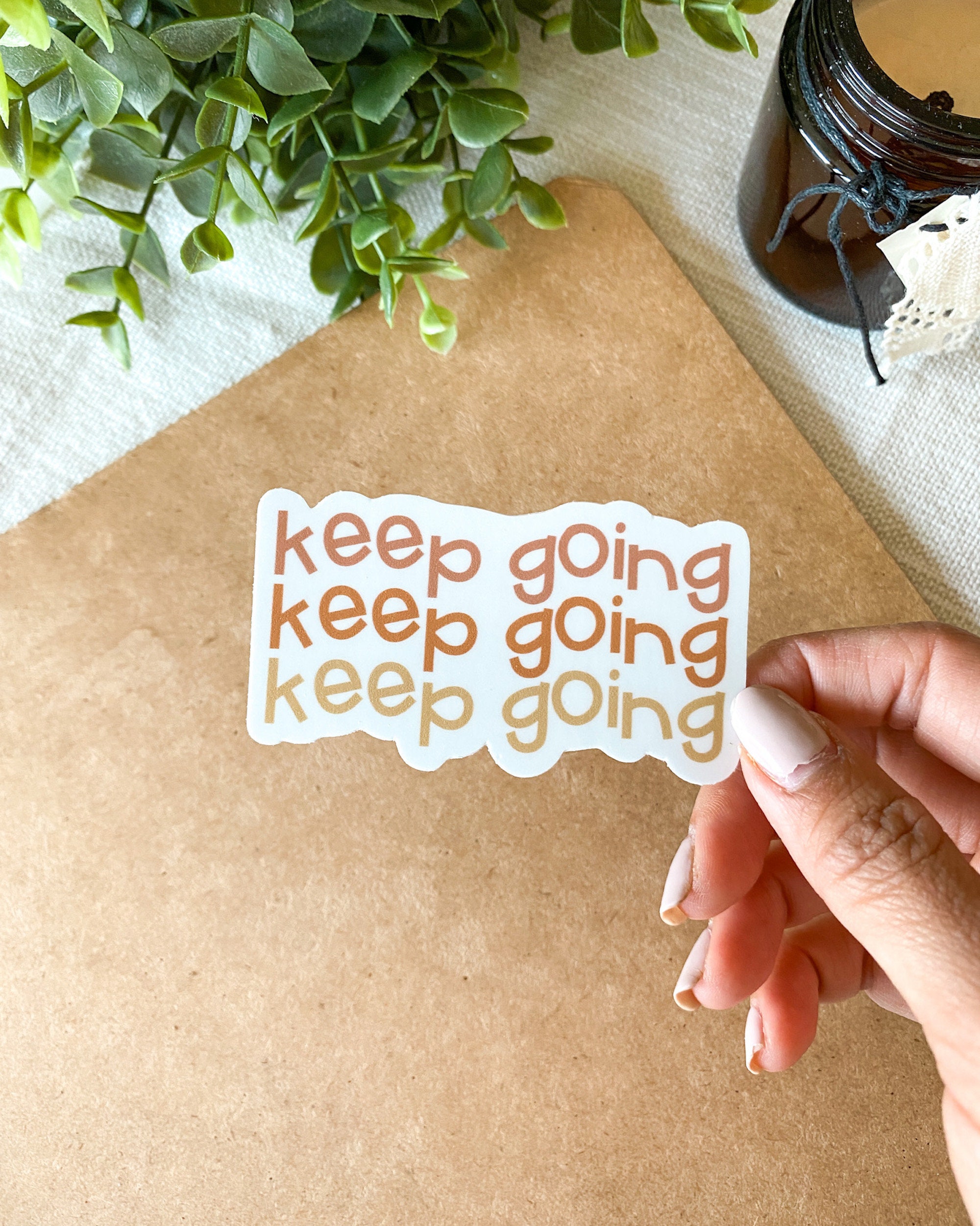 Keep Going Sticker Vinyl Waterproof Sticker - Etsy UK