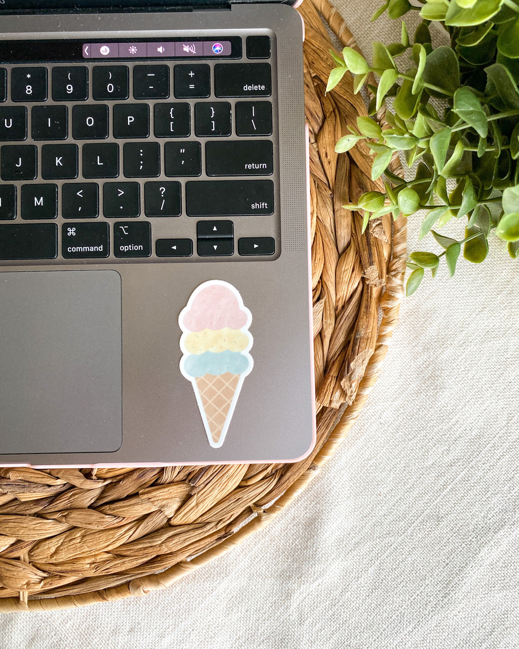 Ice Cream Cone Sticker Vinyl Waterproof Sticker Summer - Etsy