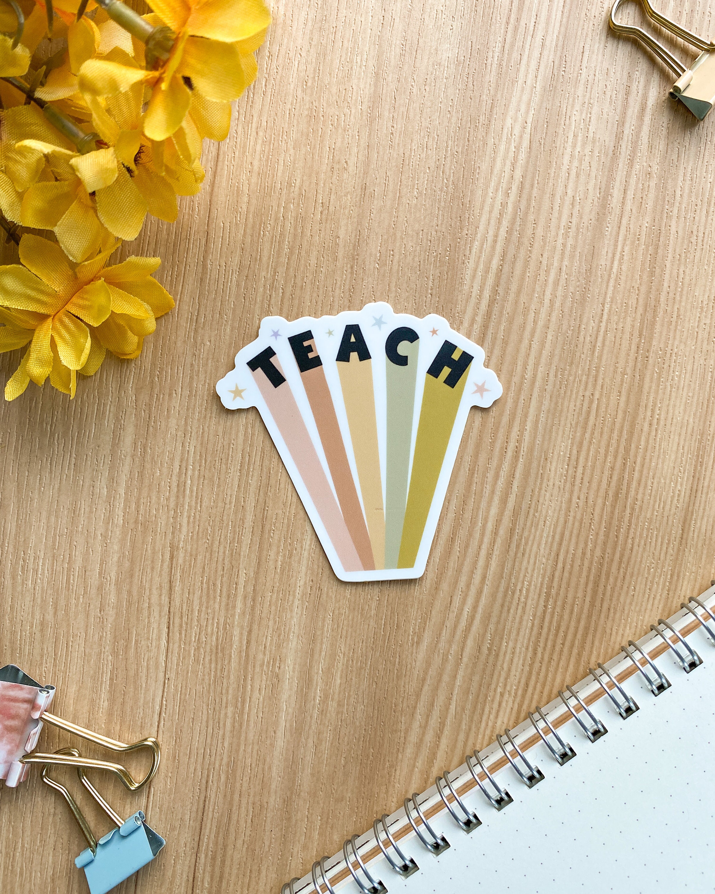 Teacher Sticker Pack Teacher Gifts Teach Vinyl Stickers - Etsy