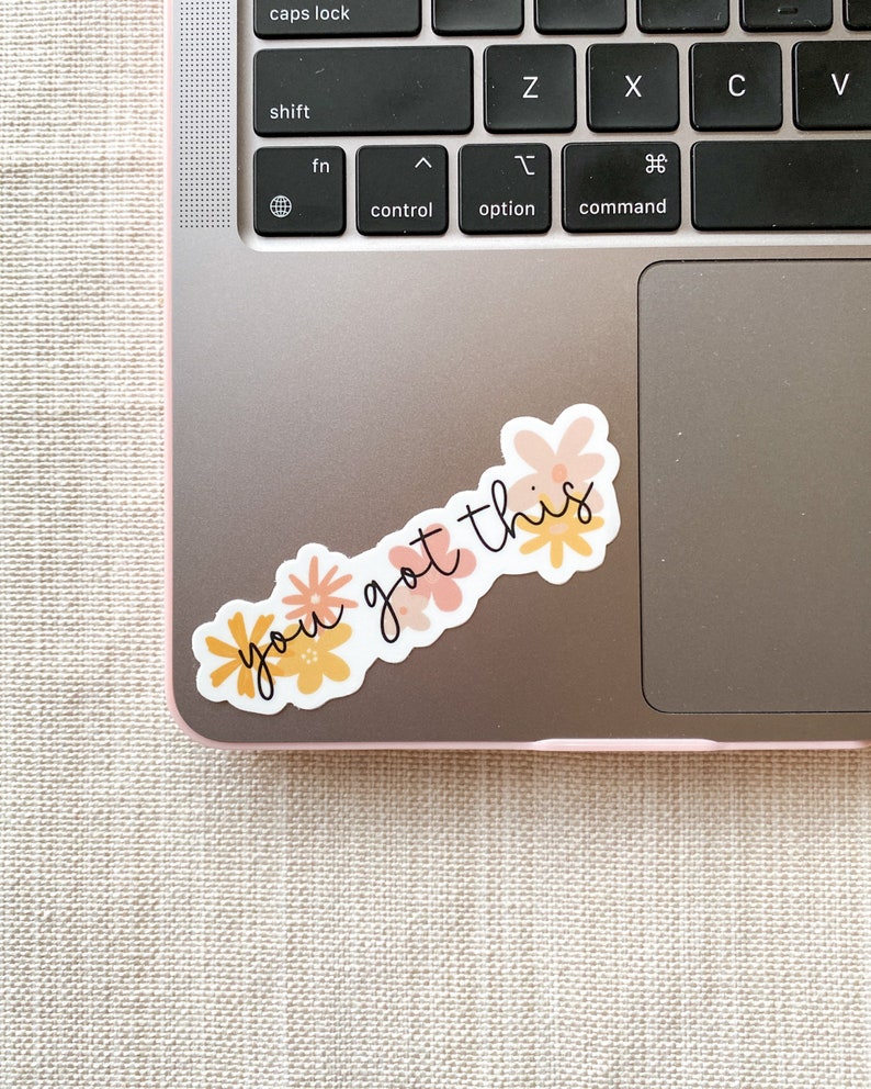 You Got This Floral Sticker Motivational Sticker Positive | Etsy