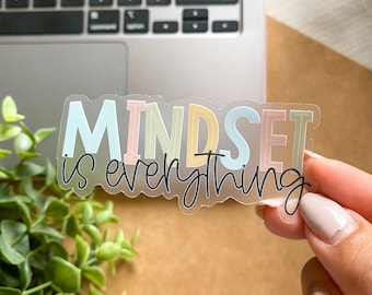 Mindset is Everything Motivational Sticker Positive | Etsy