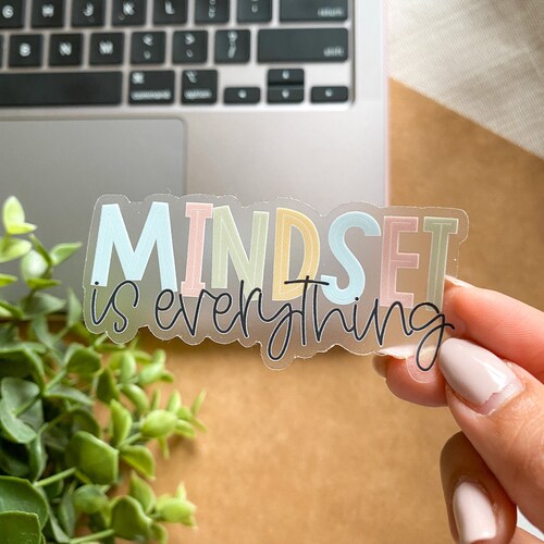 Mindset is Everything Motivational Sticker Positive | Etsy