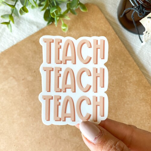Made to Teach Waterproof Sticker Vinyl Sticker Teacher - Etsy