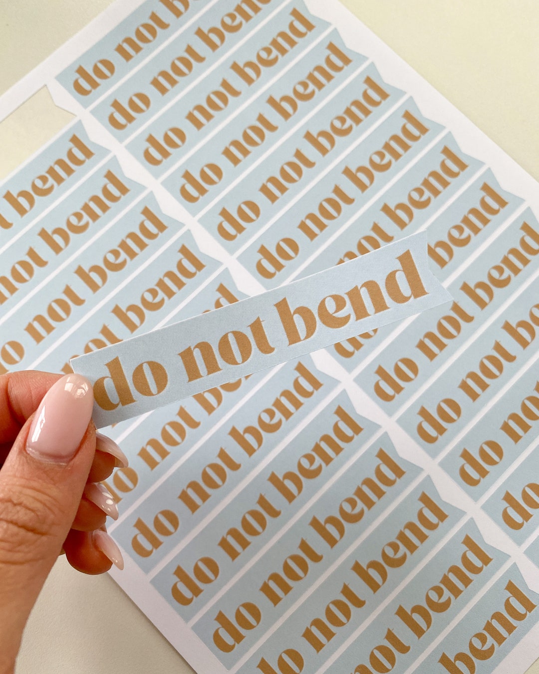 Do Not Bend Packaging Stickers Small Business Packaging, Shop Small ...