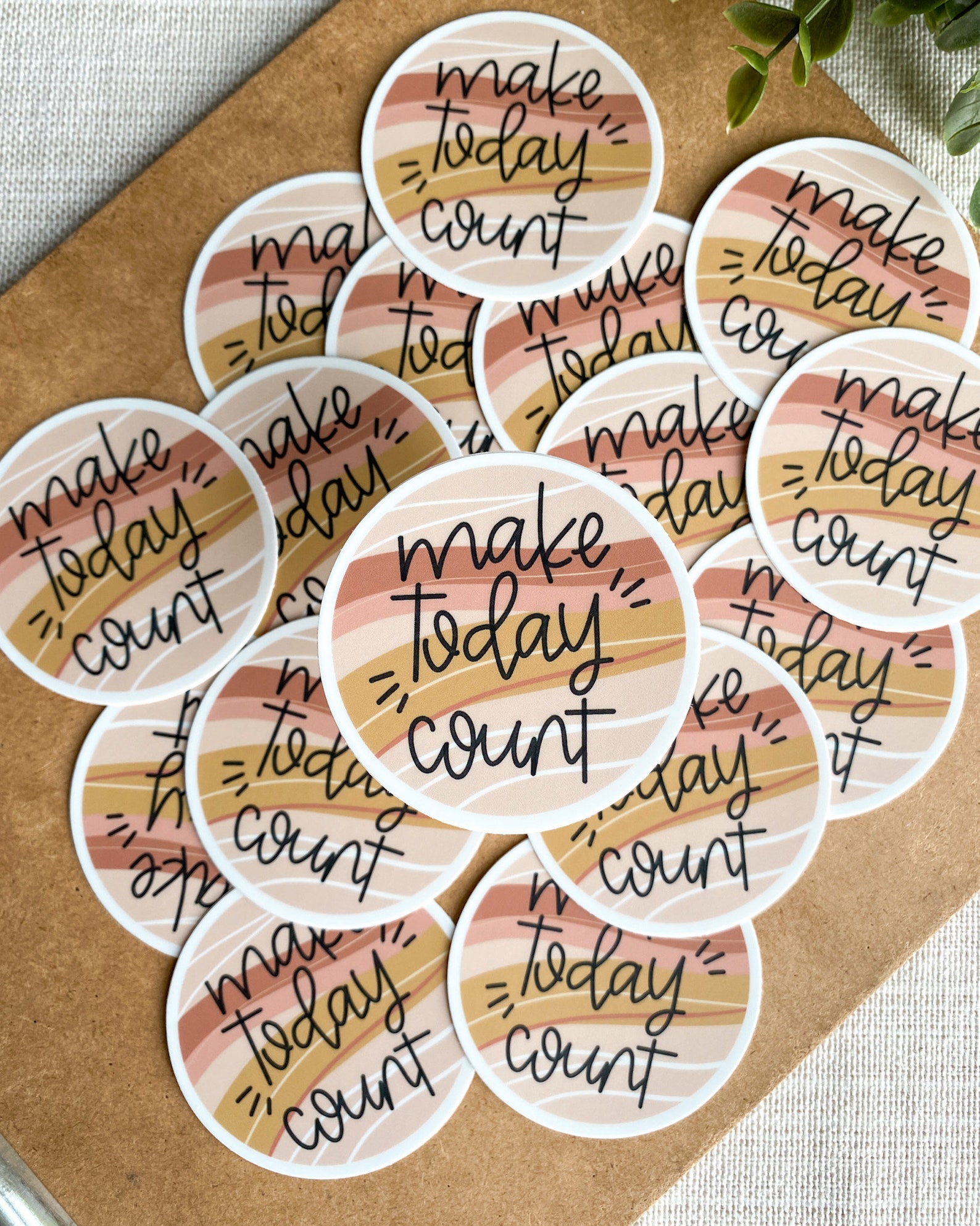 Make Today Count Sticker | Positive Sticker, Motivational Sticker ...
