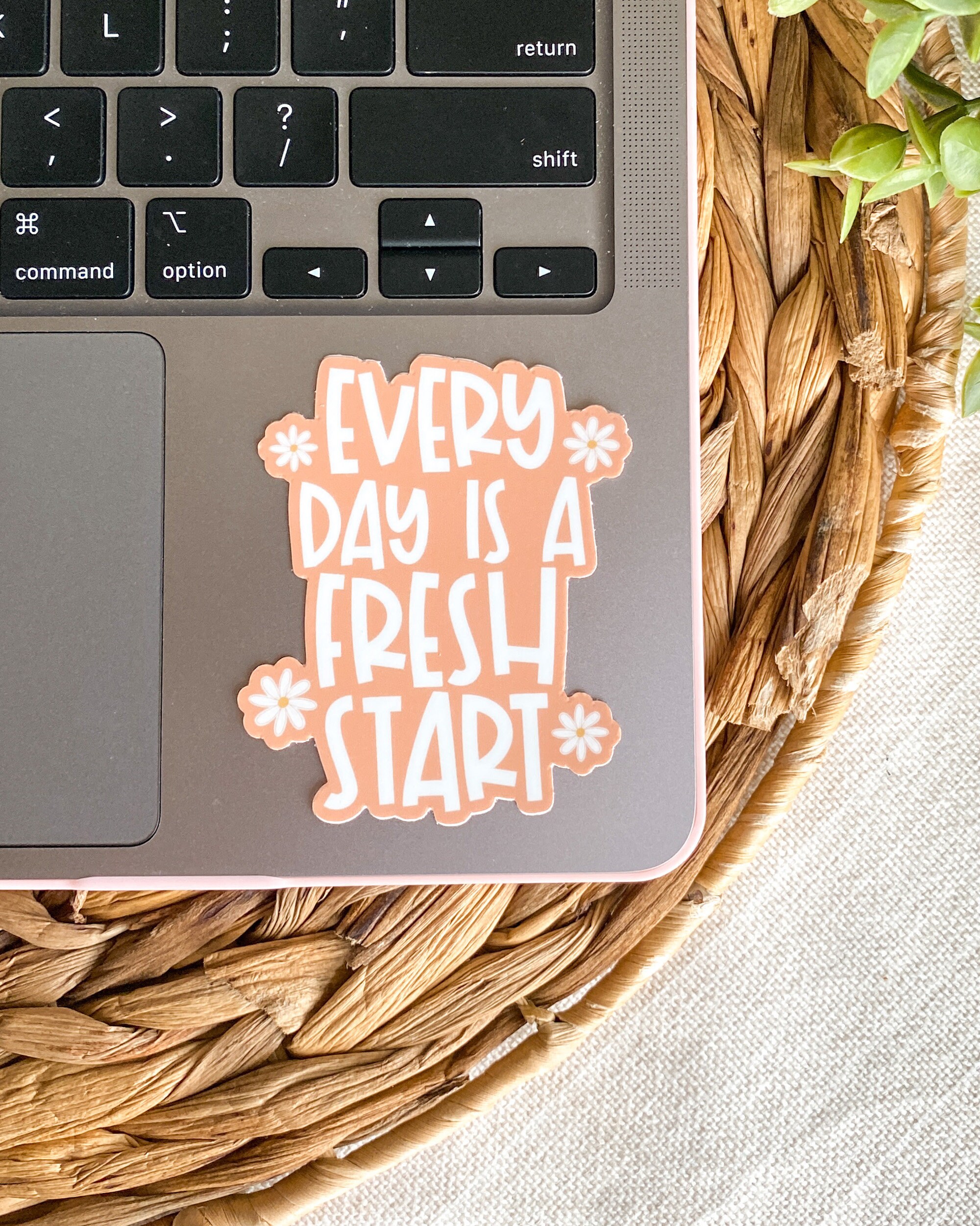Every Day is A Fresh Start Sticker Positive Quotes Pink - Etsy