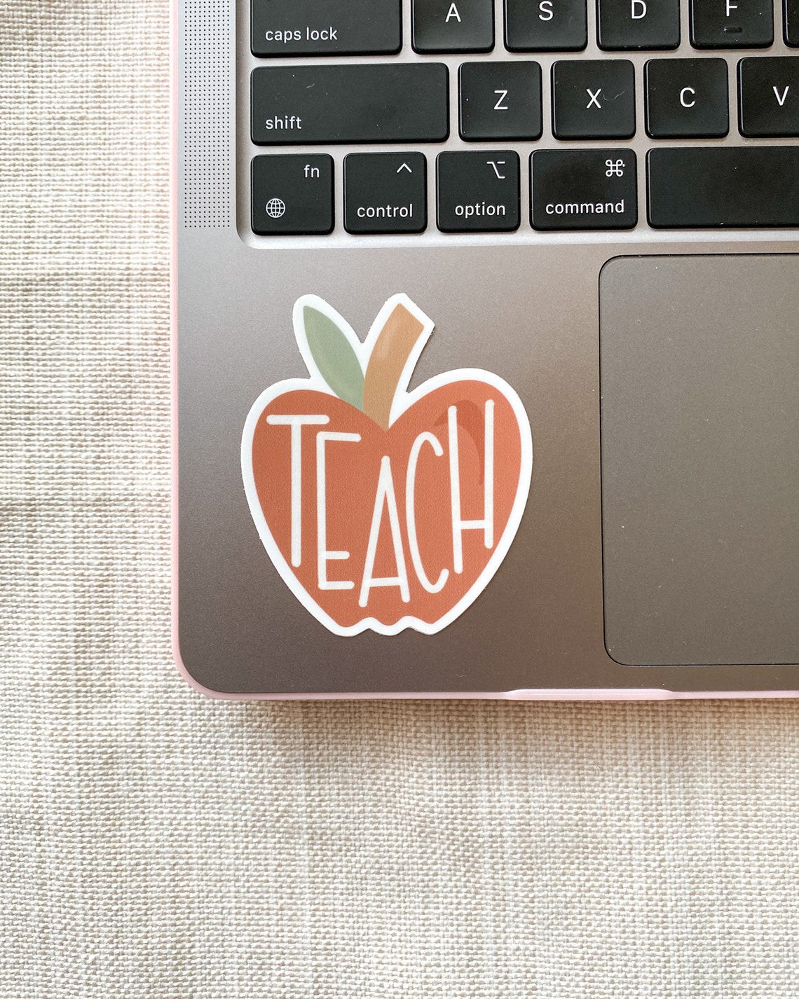Apple Teacher Sticker | Vinyl Waterproof Sticker, Teacher Sticker ...