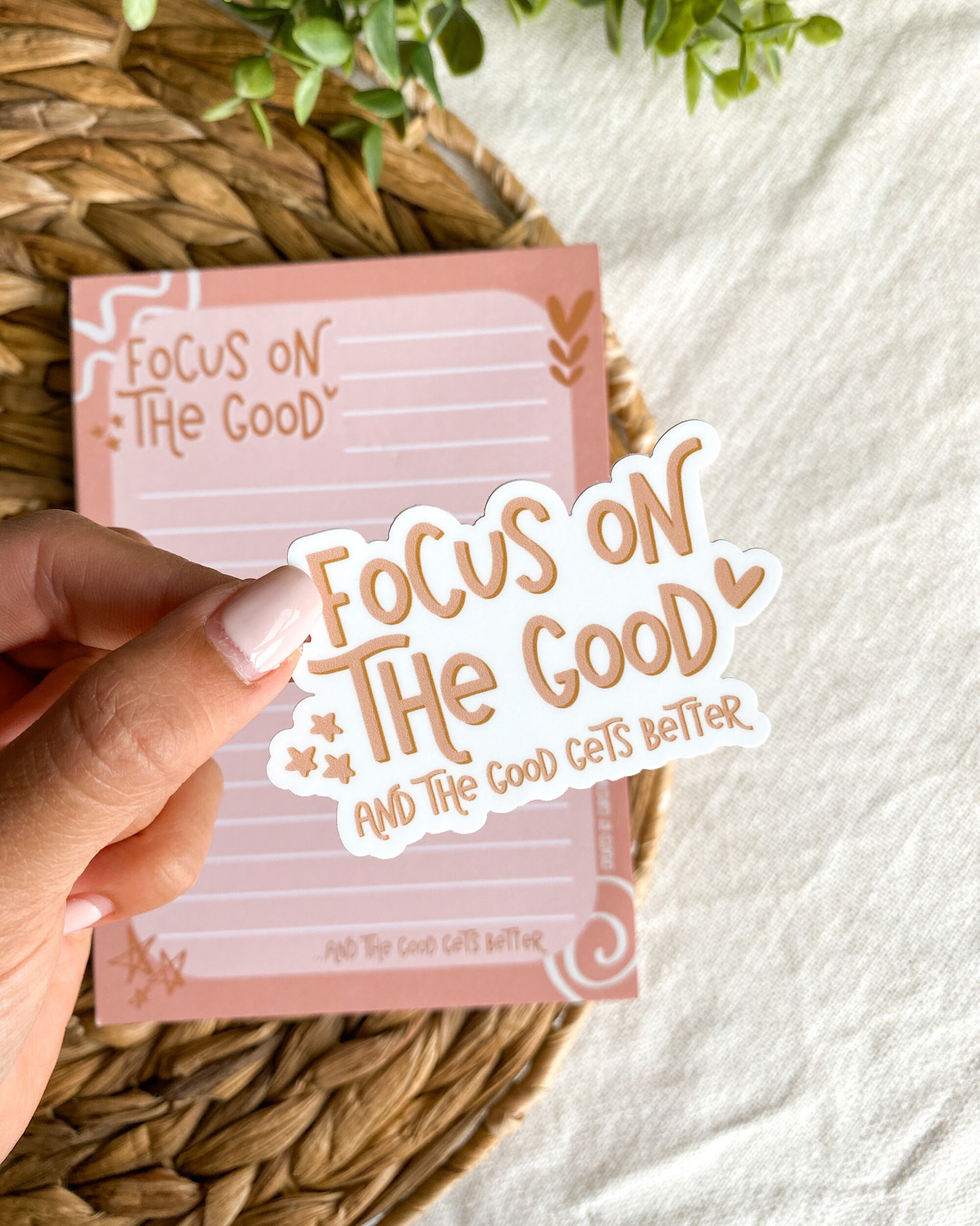 Focus on the Good Notepad To-do List Notepad Lined Paper | Etsy