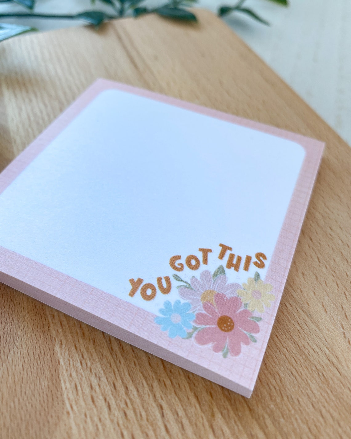 You Got This Floral Bouquet Sticky Notes | Mini Notepad, Cute ...