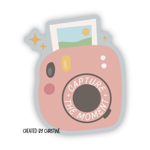 Capture the Moment Sticker | Gift for Nature Lovers, Camera Sticker ...