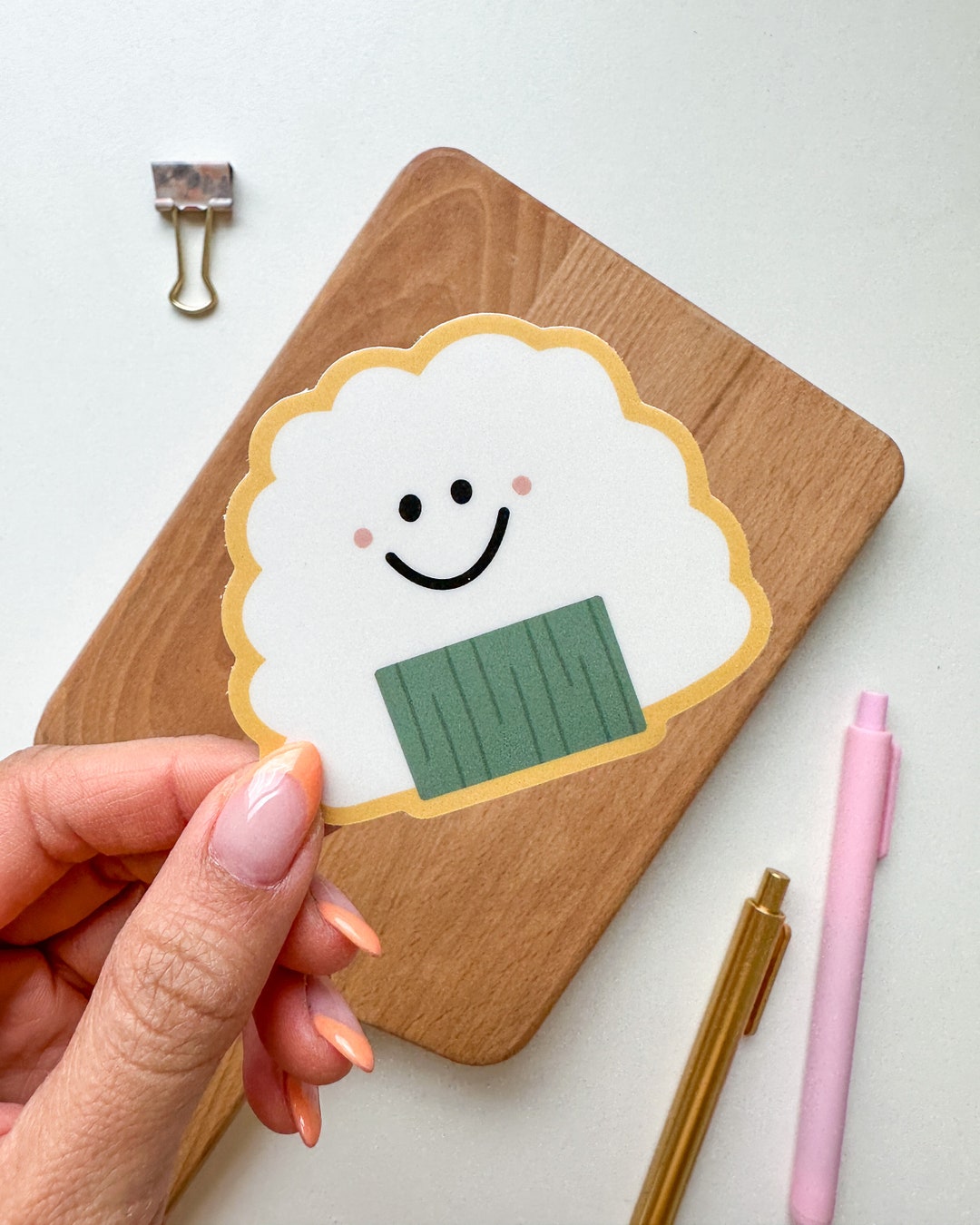 Onigiri Omusubi Rice Ball Sticker | Vinyl Waterproof, Asian Sticker ...