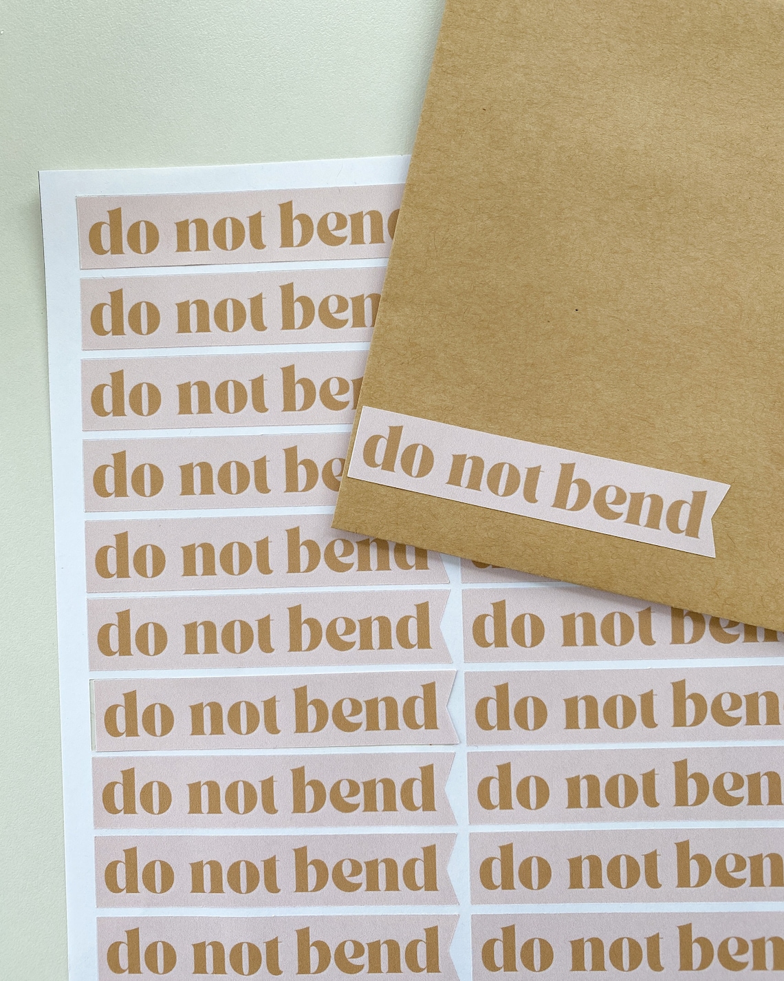 Do Not Bend Packaging Stickers Small Business Packaging | Etsy