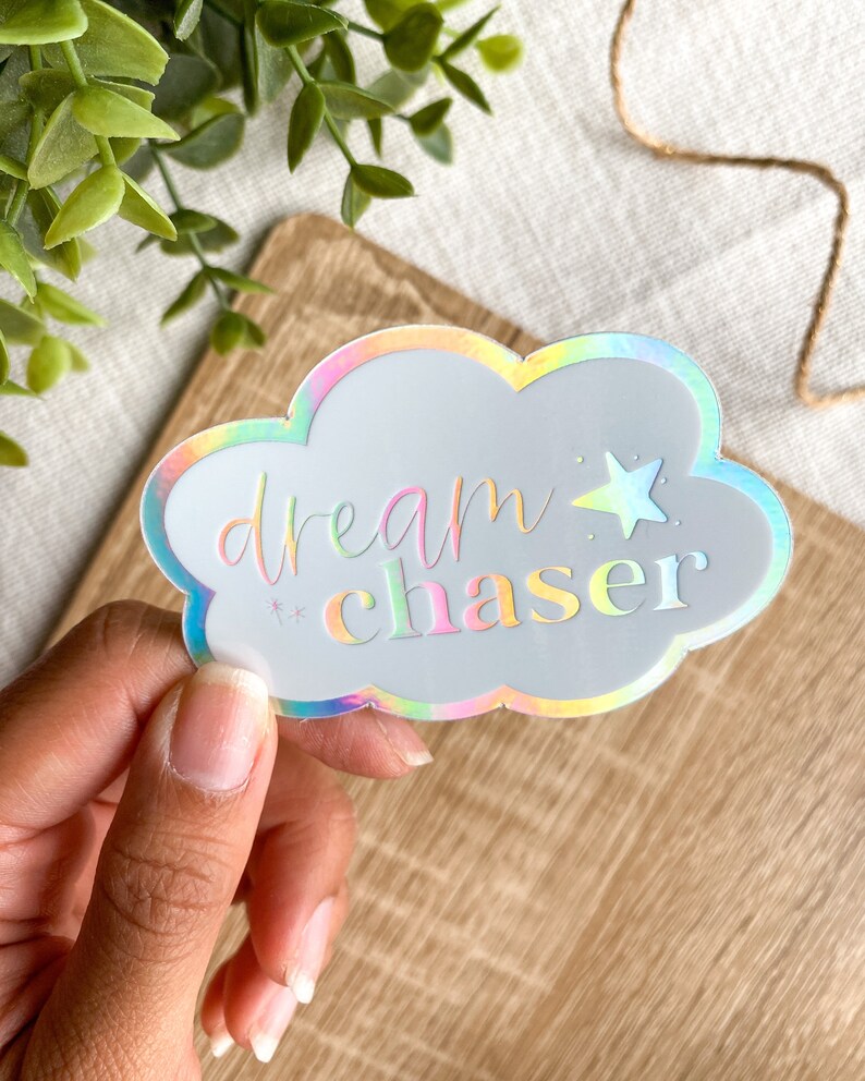 Dream Chaser Holographic Sticker - Etsy