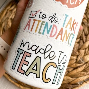 Teacher Sticker Pack | Teacher Gifts, Teach Vinyl Stickers, Educator ...