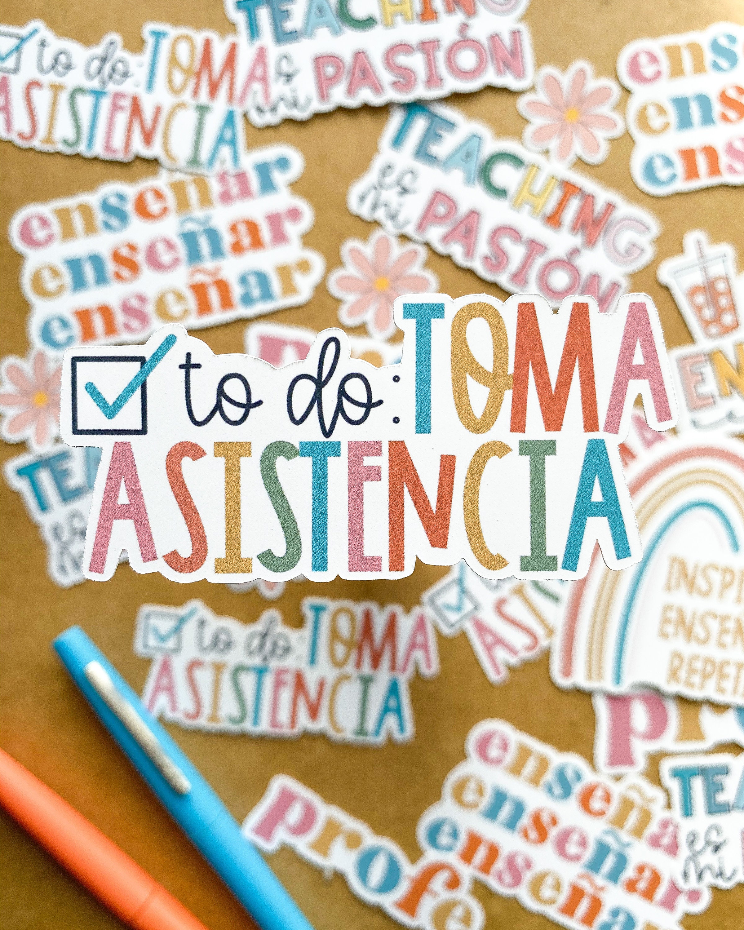 Spanish Bilingual Teacher Sticker Pack Teaching Decals | Etsy