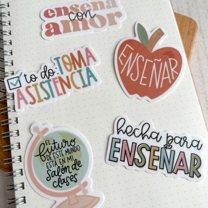 Bilingual Teacher Sticker Pack New 2.0 | Spanish Educator Decal ...