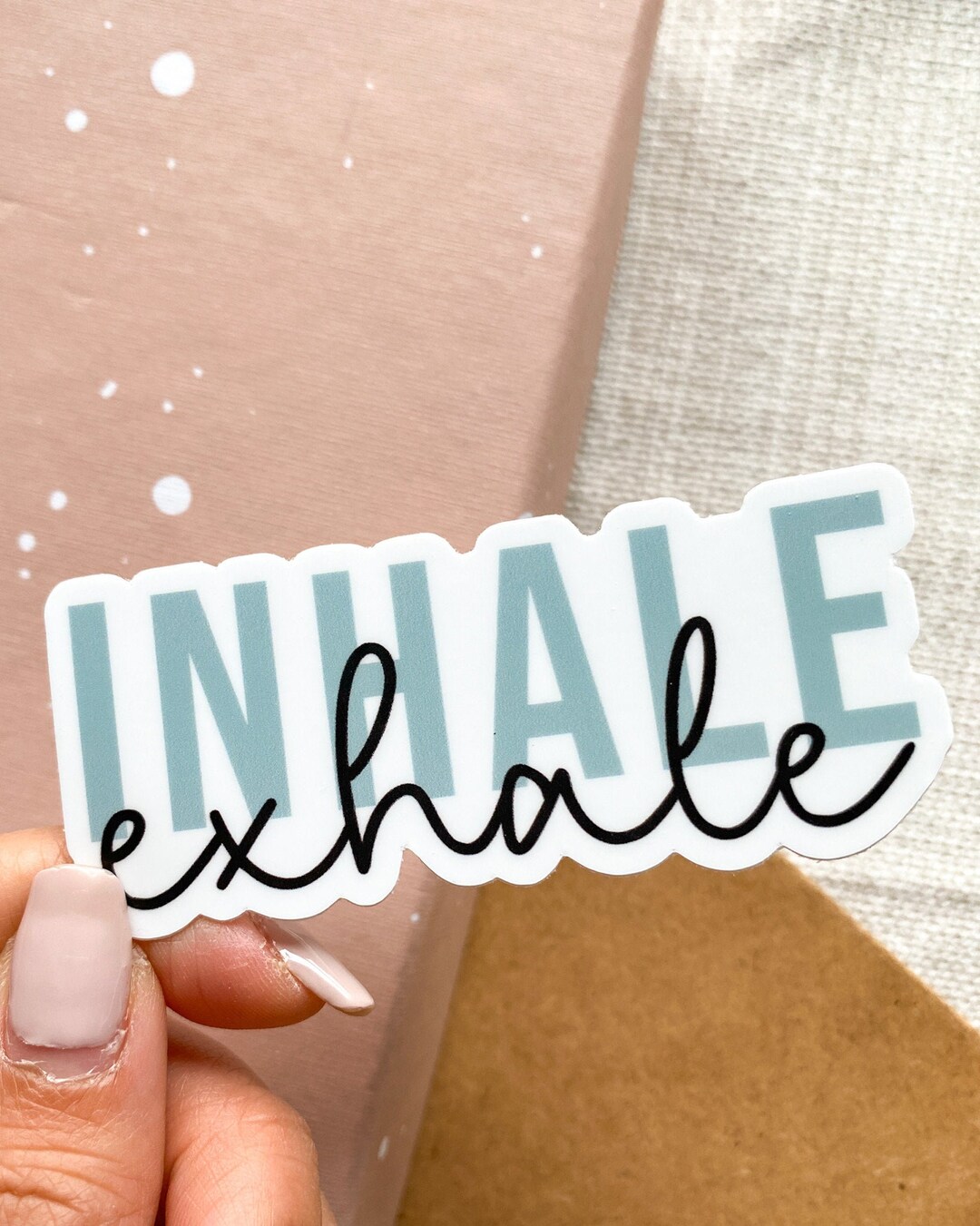 Inhale Exhale Sticker | Motivational Sticker, Positive Sticker ...