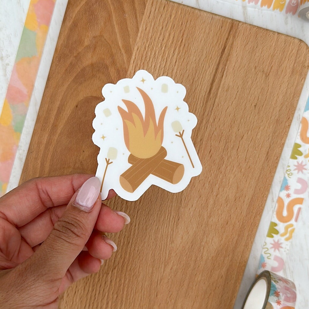 Campfire Cozy Fall Sticker | Pumpkin Sticker, Autumn Fall Season, Fall ...