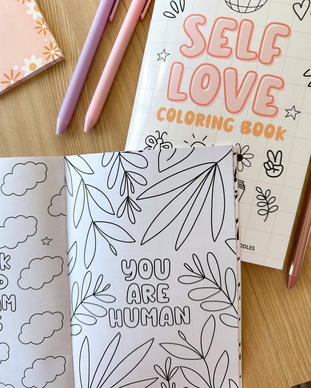Self Love Coloring Book Mindful Coloring Positive - Etsy
