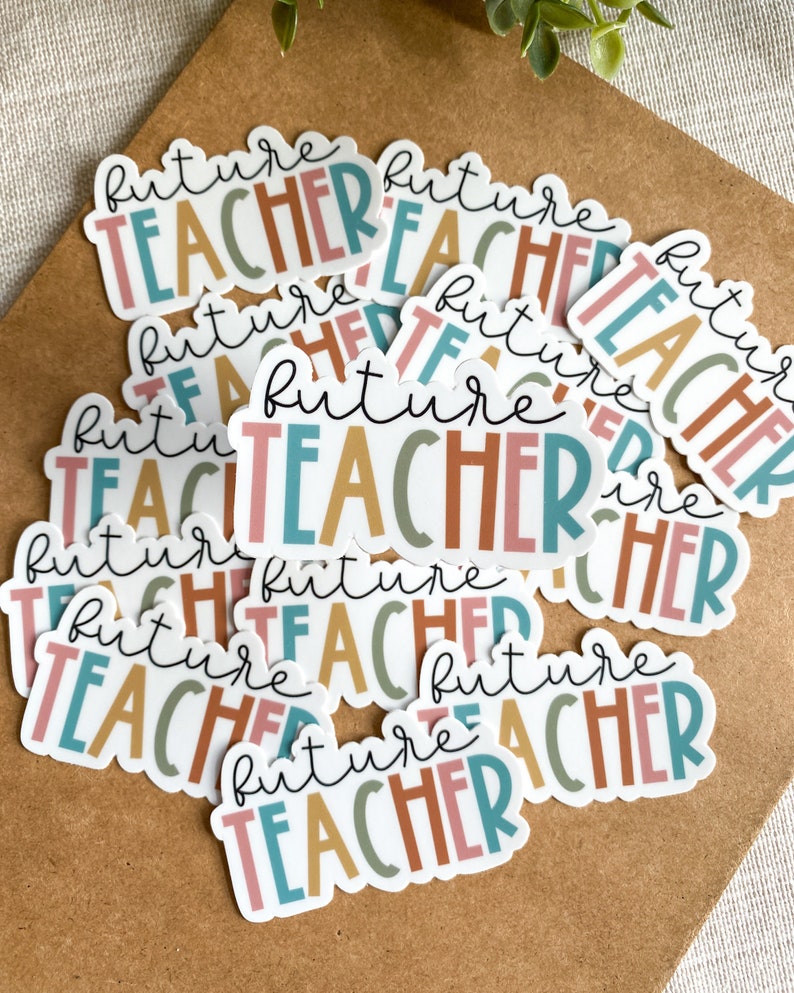 Future Teacher Sticker | Vinyl Waterproof Sticker, Teacher Appreciation ...