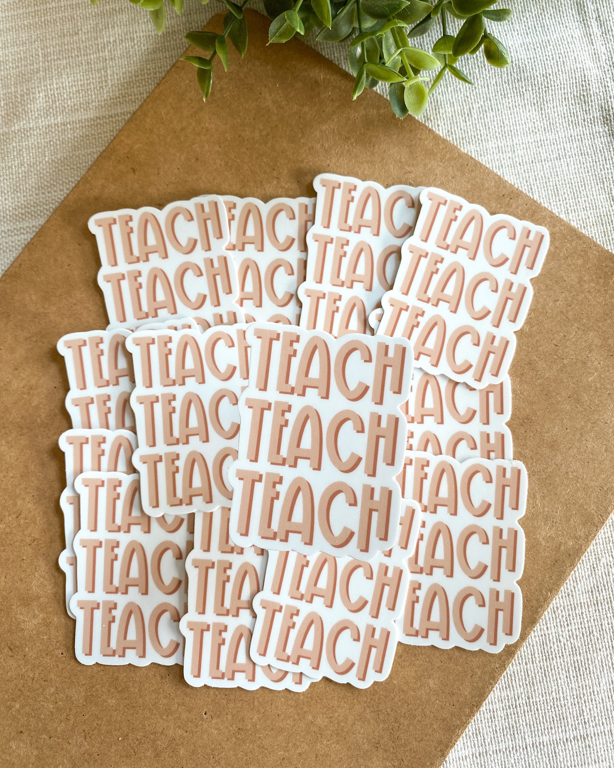 Teach Teach Teach Sticker Vinyl Waterproof Sticker | Etsy