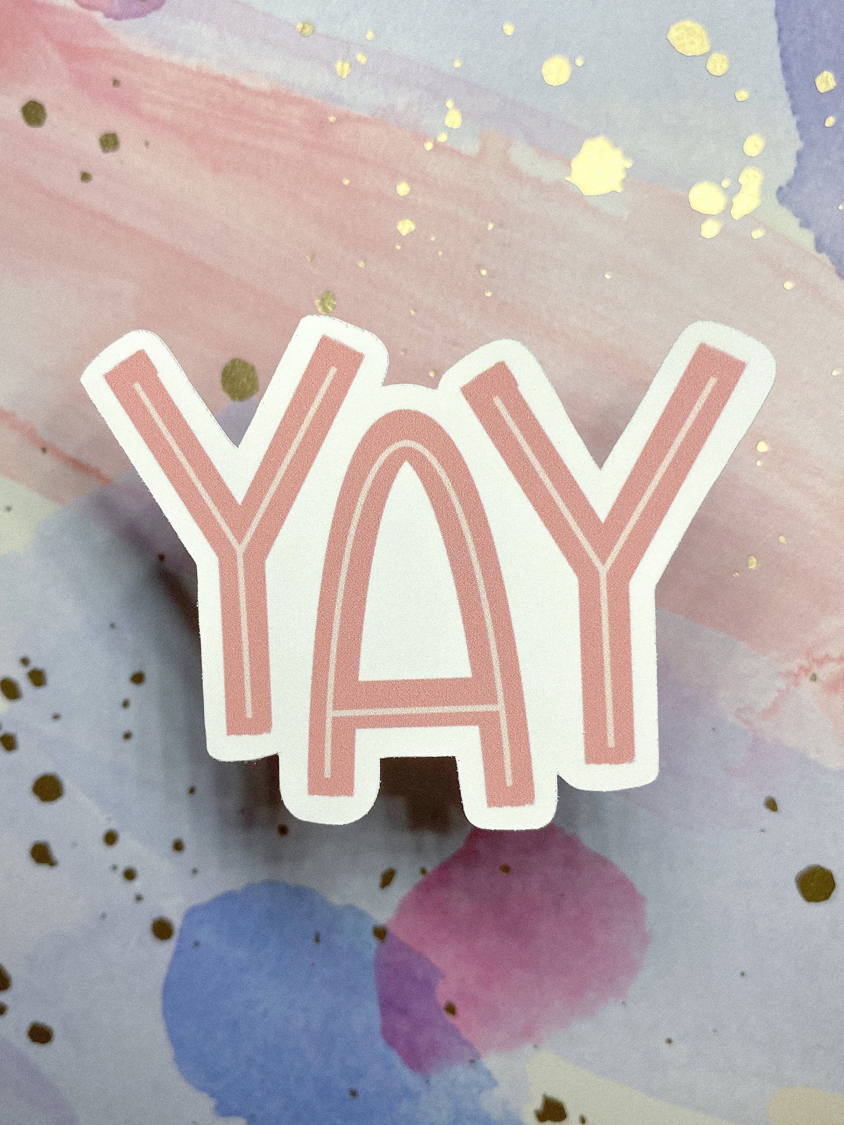 YAY Sticker Vinyl Waterproof Sticker Laptop Sticker Bottle - Etsy