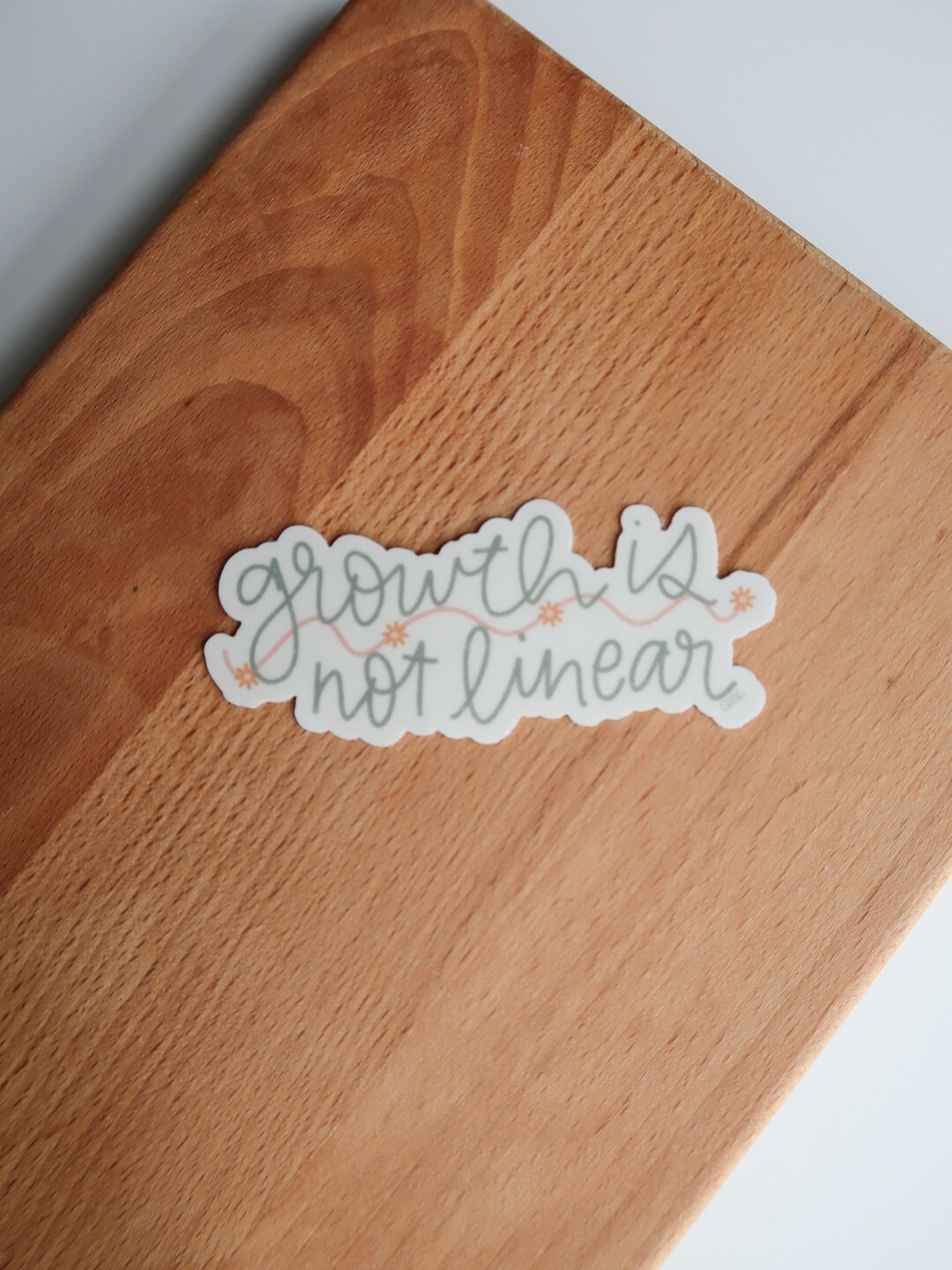 Growth is Not Linear Sticker | Positive Quotes, Mental Health Sticker ...