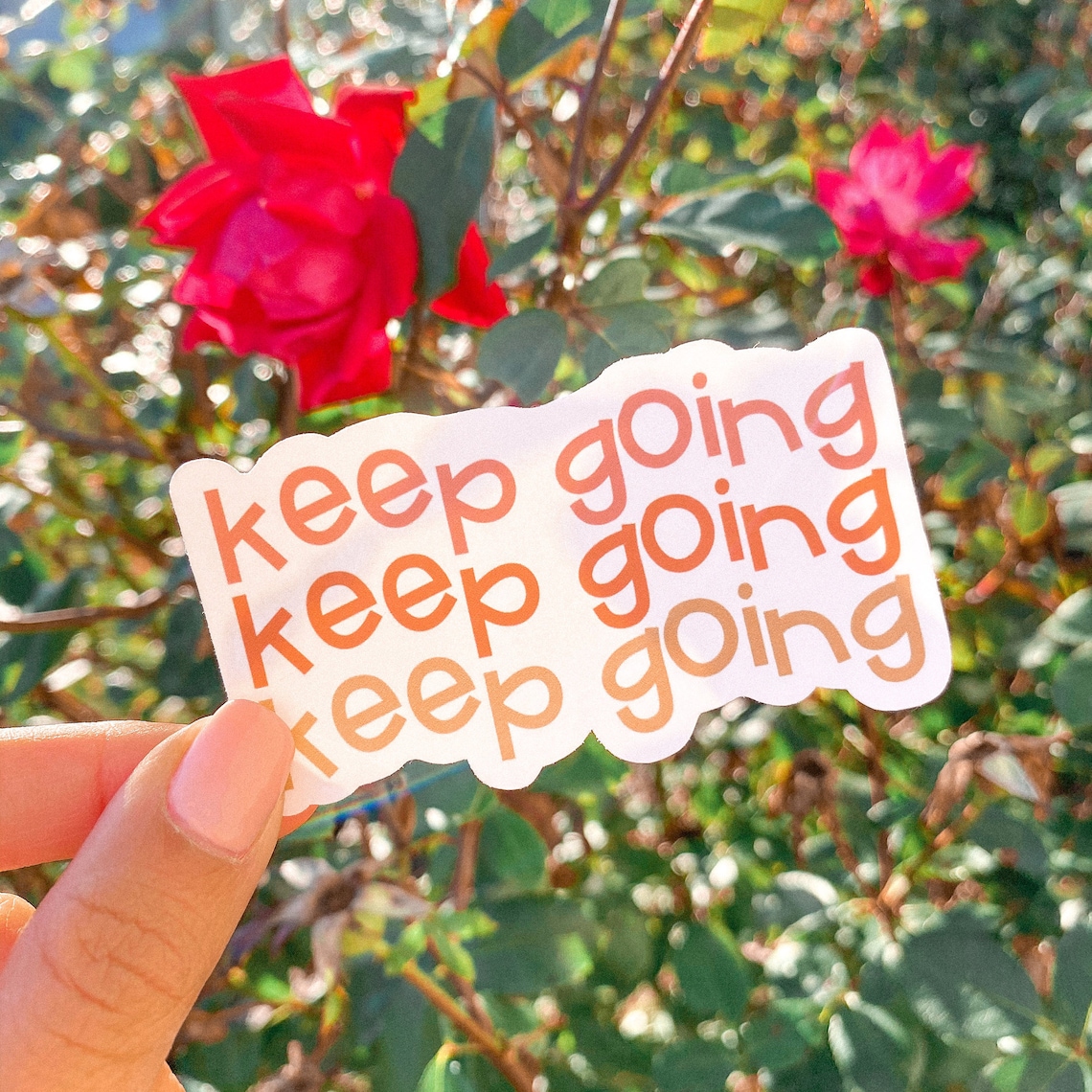 Keep Going Sticker Vinyl Waterproof Sticker - Etsy