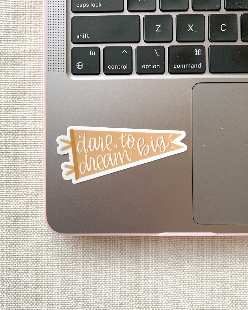 Dare to Dream Big Sticker Pennant Banner Sticker Positivity - Etsy