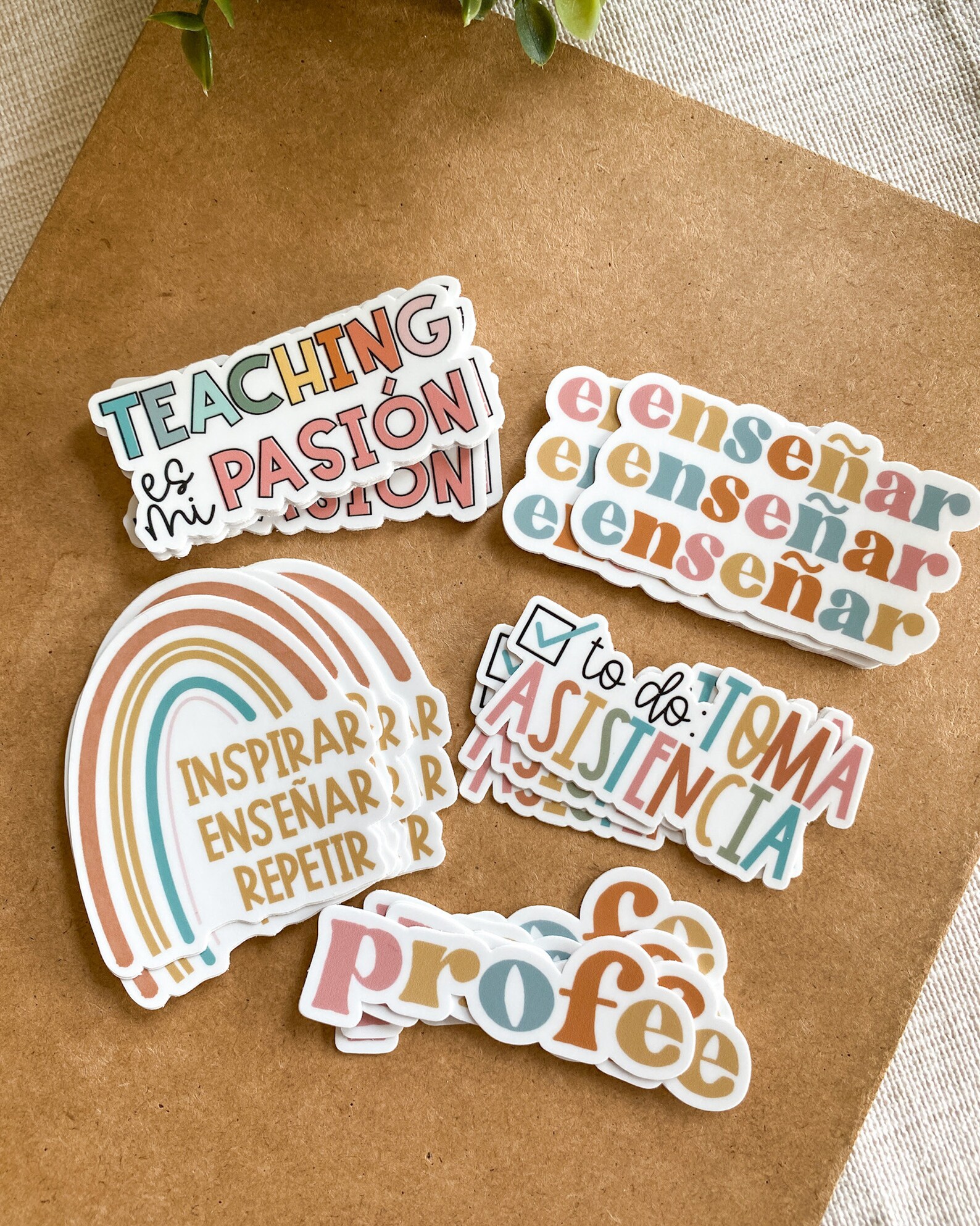Spanish Bilingual Teacher Sticker Pack Teaching Decals | Etsy
