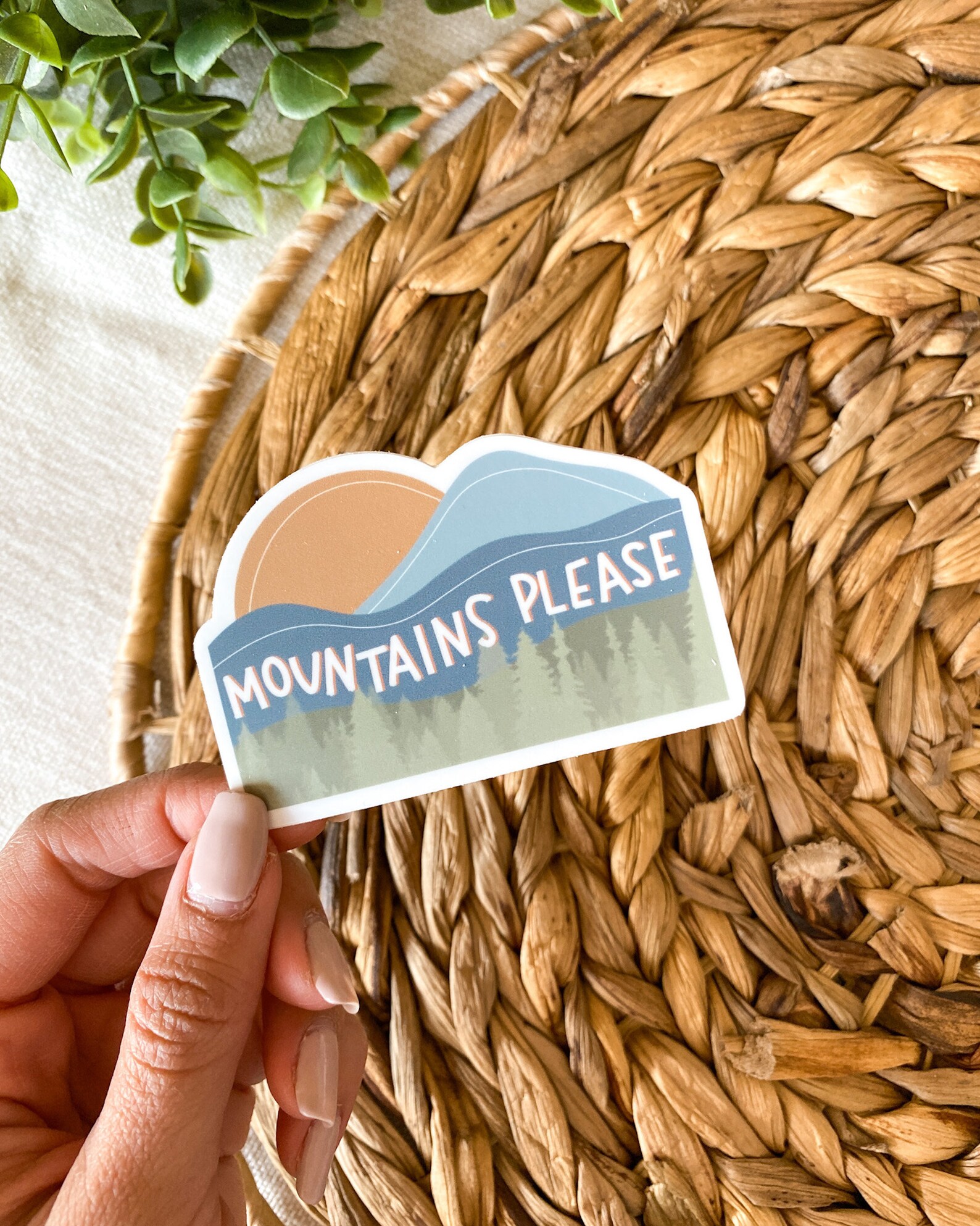 Mountains Please Sticker Vinyl Waterproof Sticker - Etsy