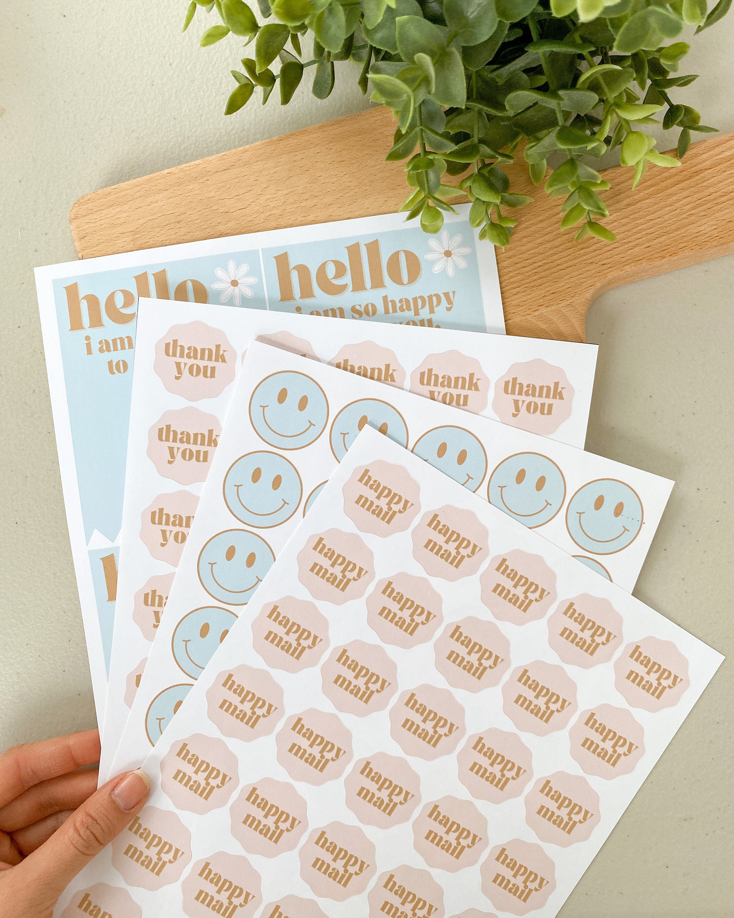 Happy Things Inside Packaging Stickers Small Business | Etsy