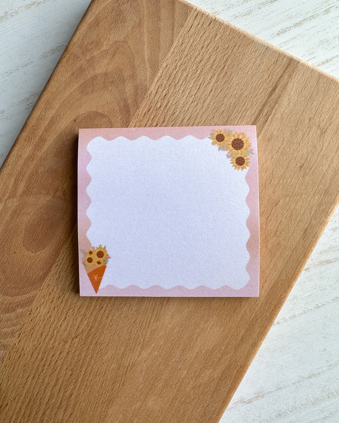Sunflower Festival Sticky Notes | Mini Notepad, Autumn, Cute Flowers ...