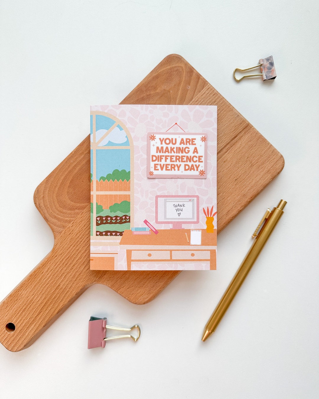 Making A Difference Greeting Sticker Card Teacher Appreciation, Thank ...