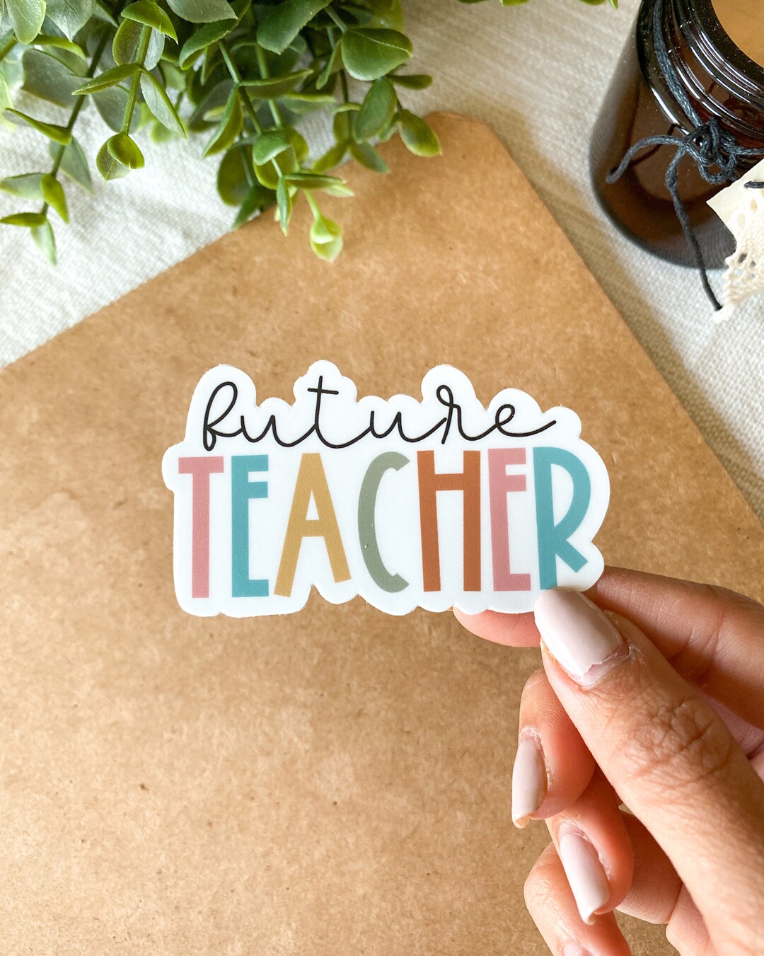 Future Teacher Sticker | Vinyl Waterproof Sticker, Teacher Appreciation ...