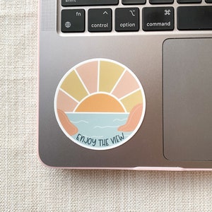Enjoy the View Sticker | Vinyl Waterproof Sticker, Outdoors Sticker - Etsy