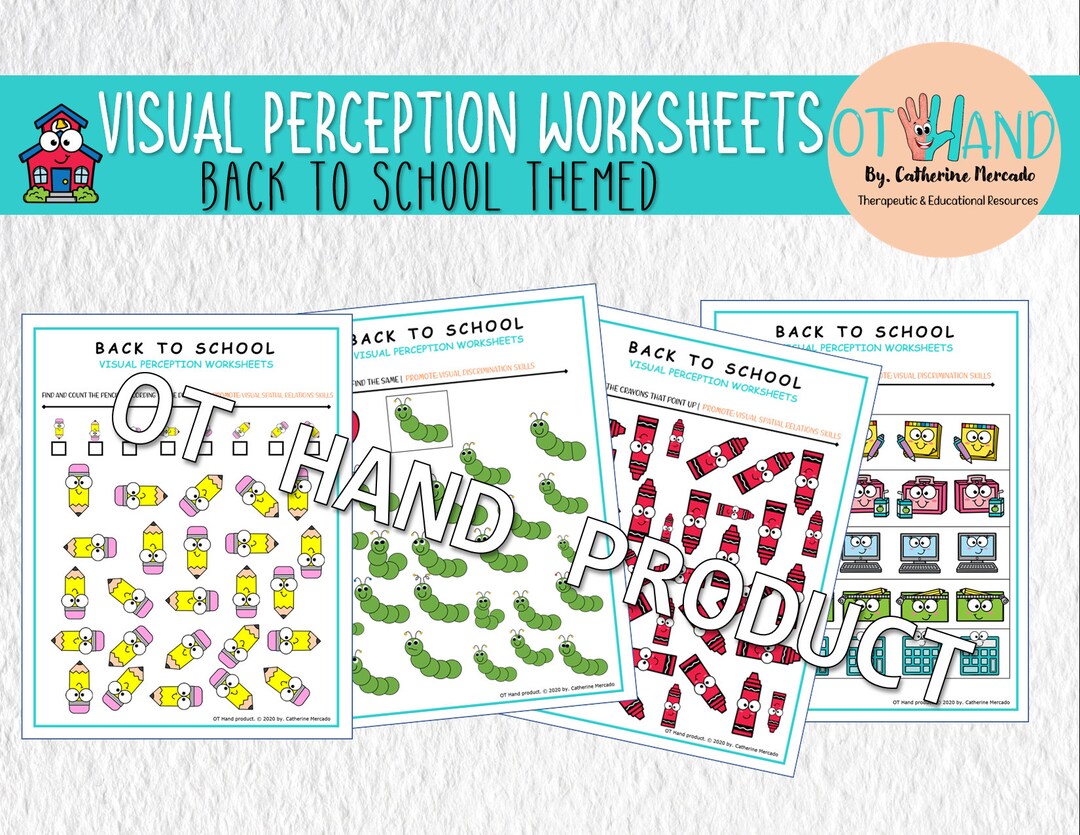 Visual Perception Worksheet Back to School - Etsy