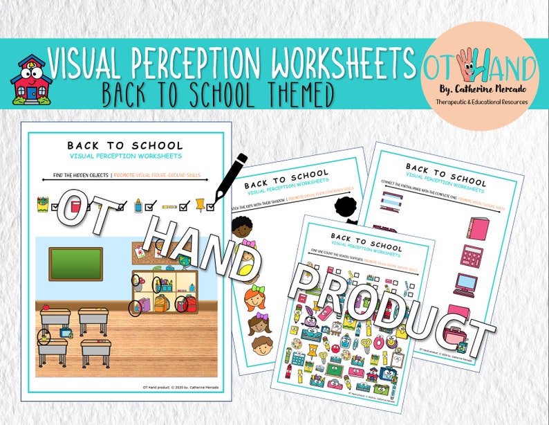 Visual Perception Worksheet Back to School - Etsy