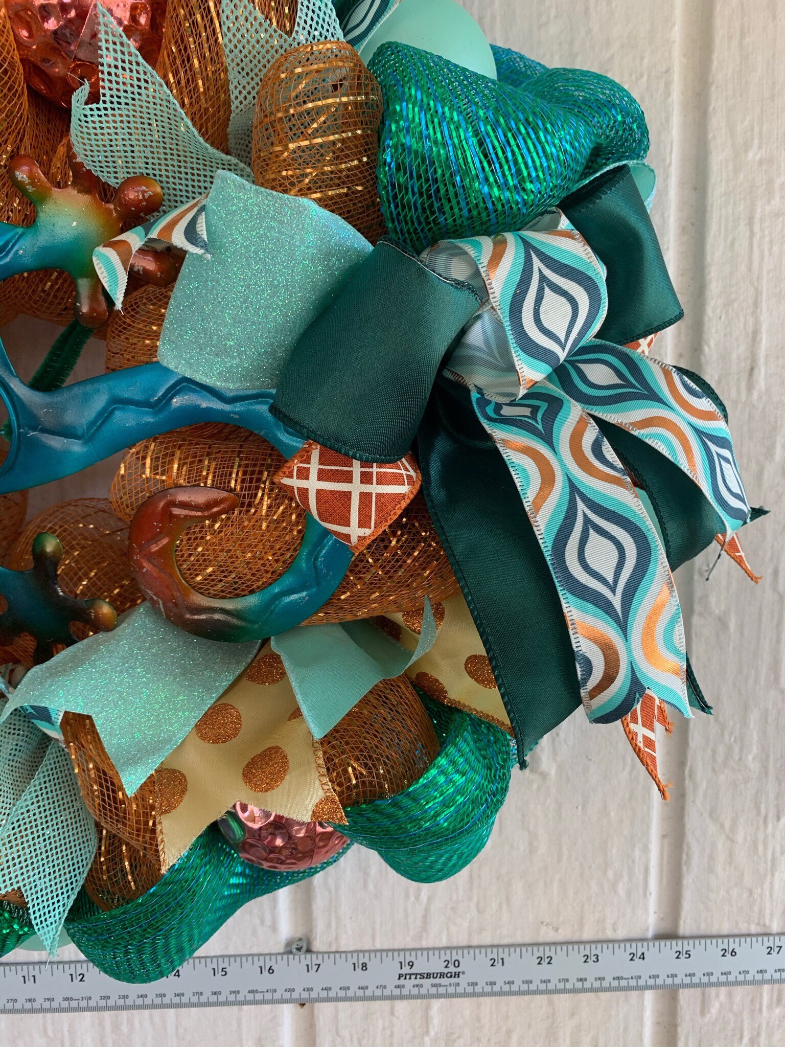 Gecko wreath deco mesh front door summer patio wreath Wreaths & Door ...