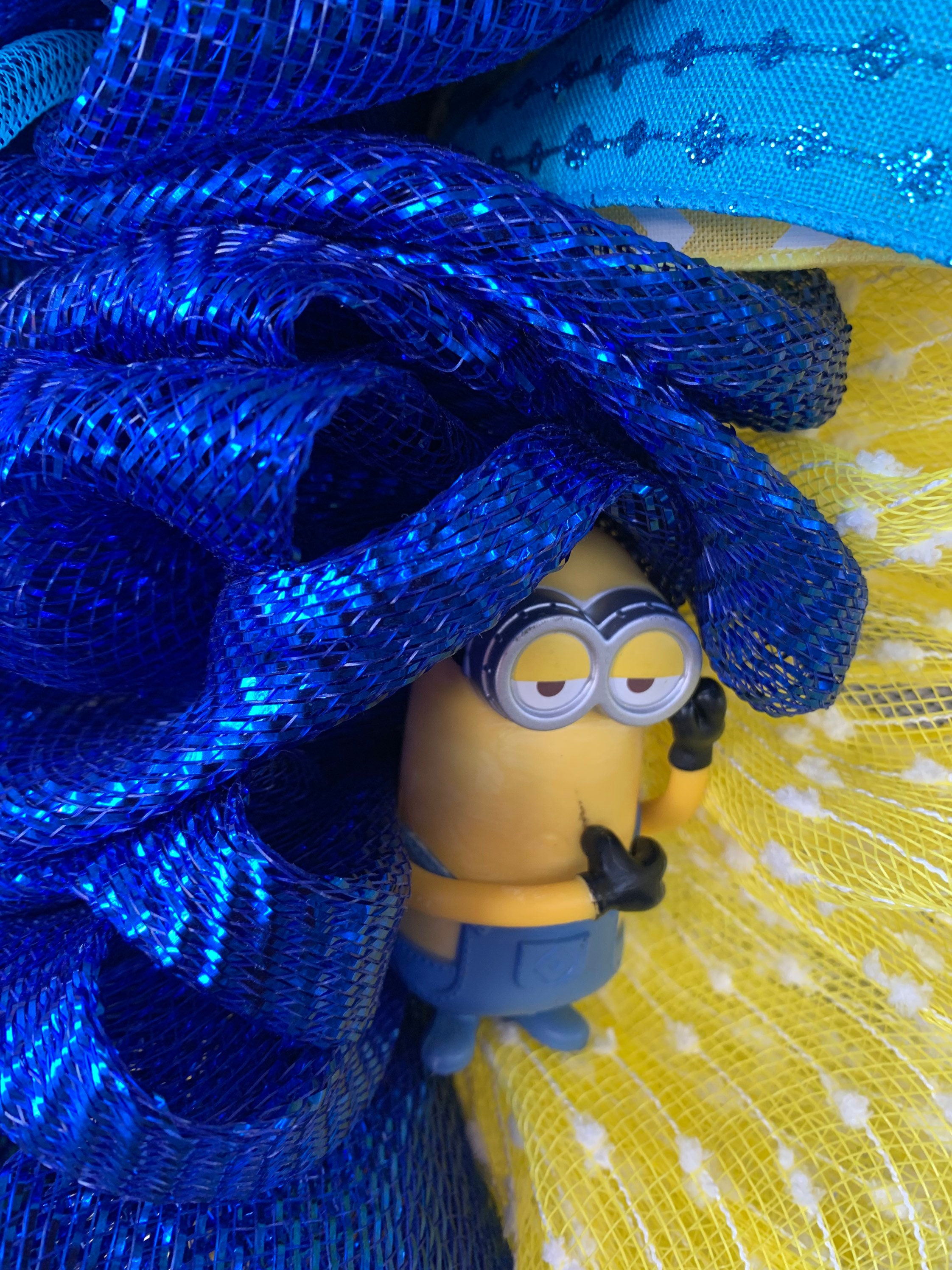 Deco Mesh Wreath, Minion Wreath, Front Door Wreath, Child's Wreath ...