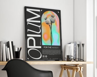 BRAVE NEW WORLD- Contemporary Graphic Design Poster | A3 | Wall Art ...