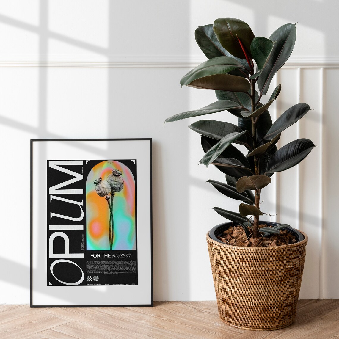 Opium for the Masses Contemporary Graphic Design Poster A3 - Etsy