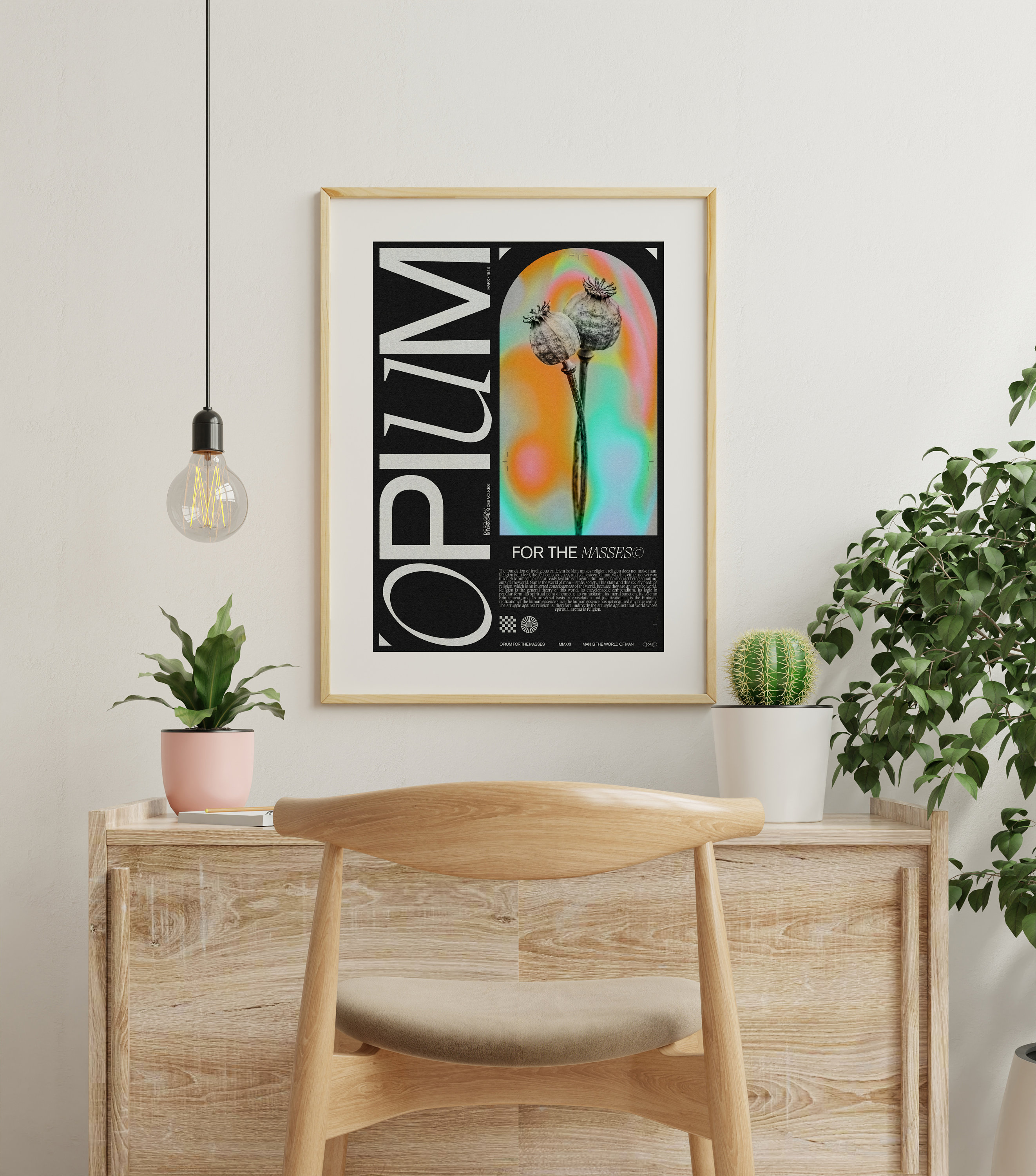 Opium for the Masses Contemporary Graphic Design Poster A3 - Etsy UK