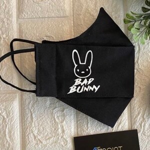 Bad Bunny Face Mask | Bad Bunny Glow in the Dark Face Mask | EUTDM ...