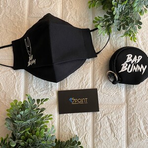 Bad Bunny Face Mask | Bad Bunny Glow in the Dark Face Mask | EUTDM ...