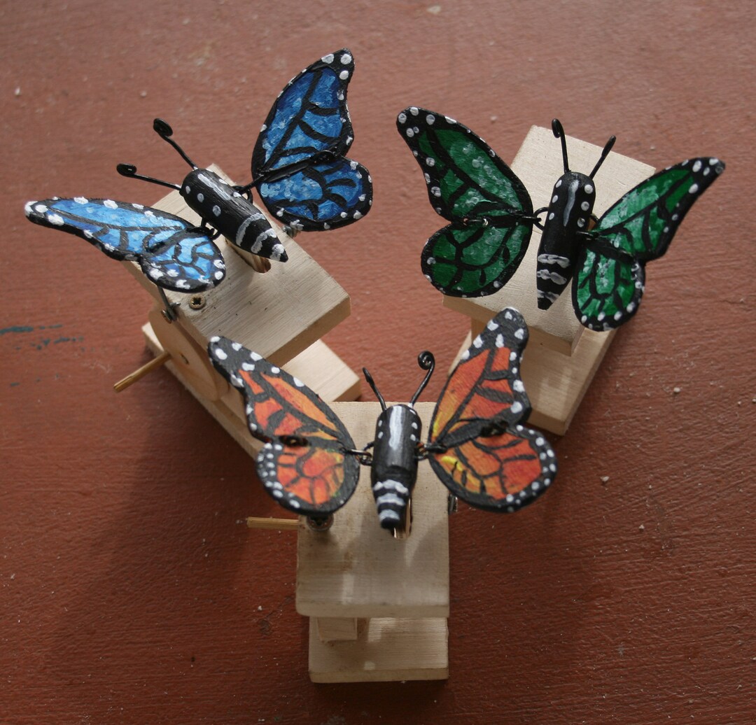 Automaton Butterfly Different Colors - Etsy