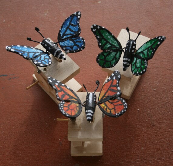 Automaton Butterfly Different Colors - Etsy UK