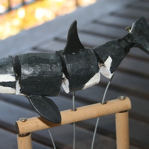 Automaton Orca - Handmade Wooden Sculpture - Etsy